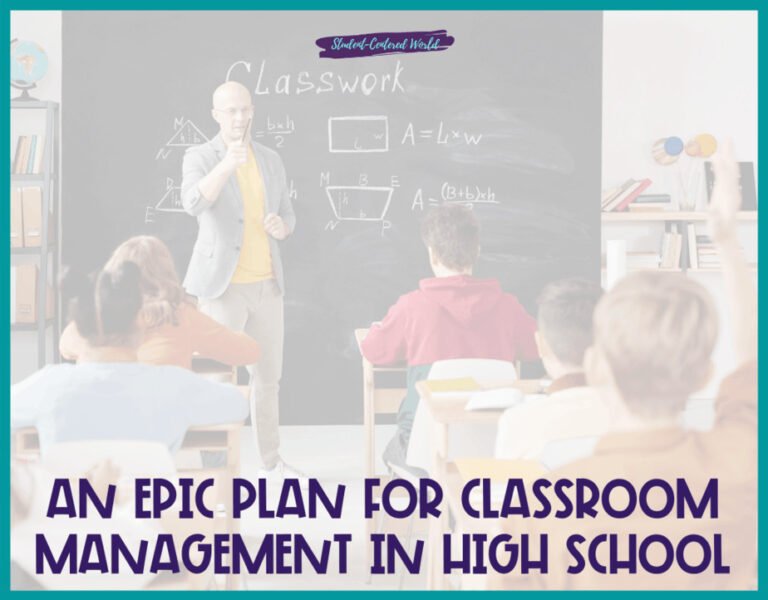 An Epic Plan for Classroom Management in High School for the Avid 21st ...
