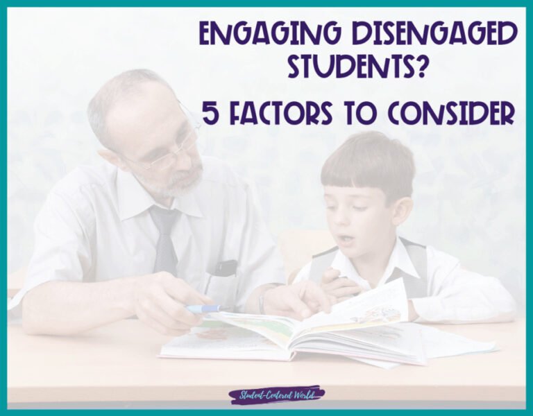 Engaging Strategies for Disengaged Students in the Classroom