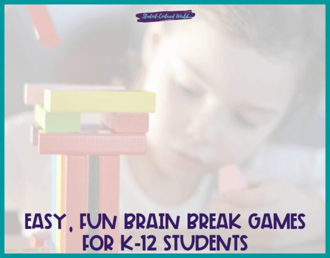 Brain Break Bingo Game | Student-Centered World