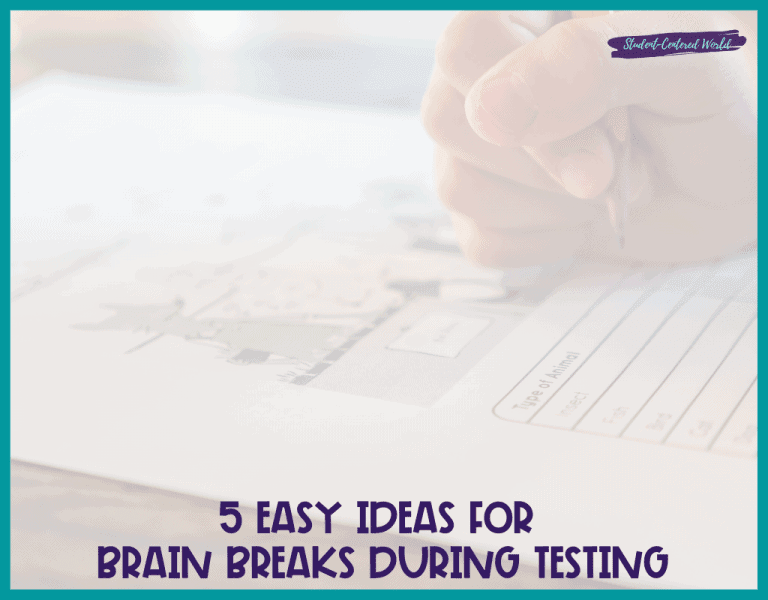 Brain Breaks During Testing: Keeping Sanity | Student-Centered World