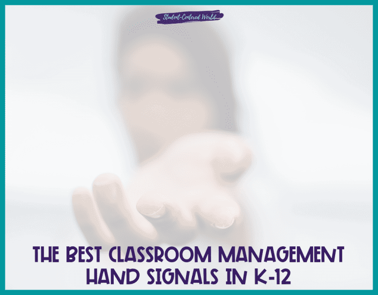 Using Classroom Management Hand Signals for Behavior