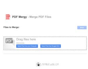 PDF Mergy: Tool to Merge Files for Free Online