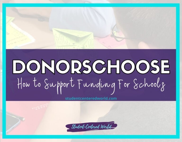 DonorsChoose.org: How to Support Funding For Schools